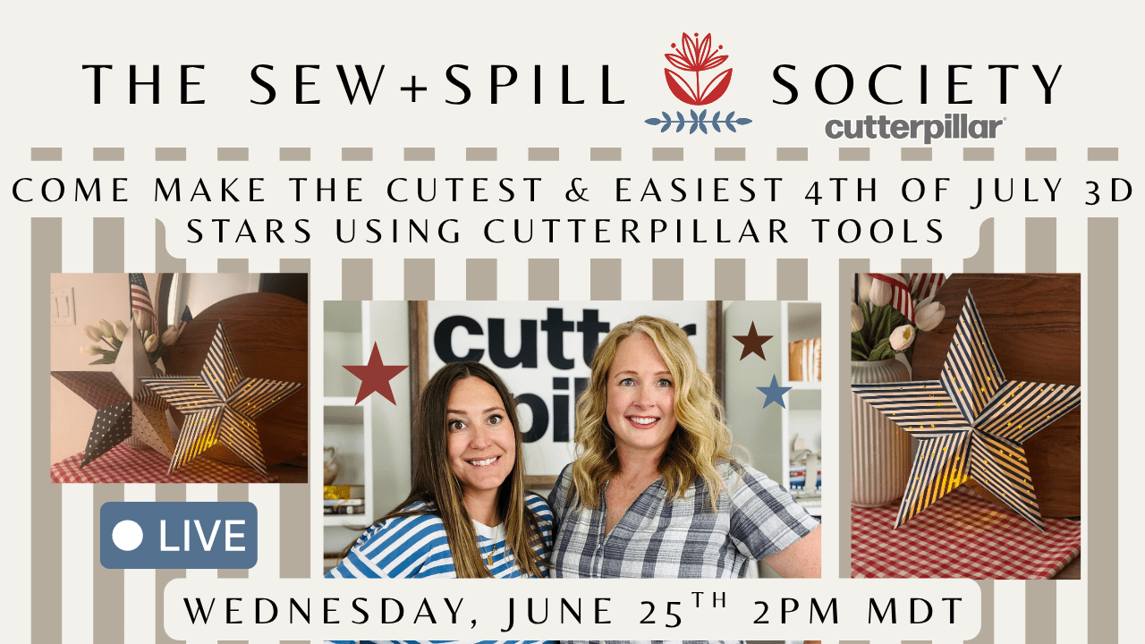 Stitch, Spill & Spark Joy | Sew + Spill Society at CutterPillar